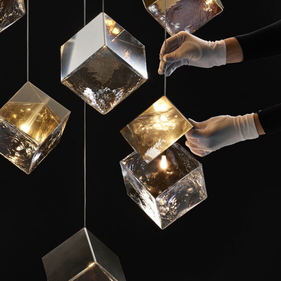 Handmade crystal lighting installations | Bomma