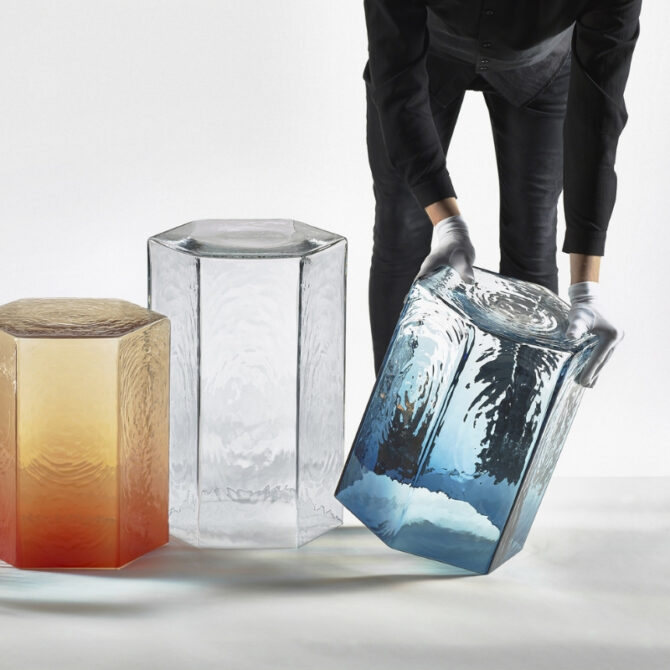 Hex tables | Handmade crystal objects | Bomma