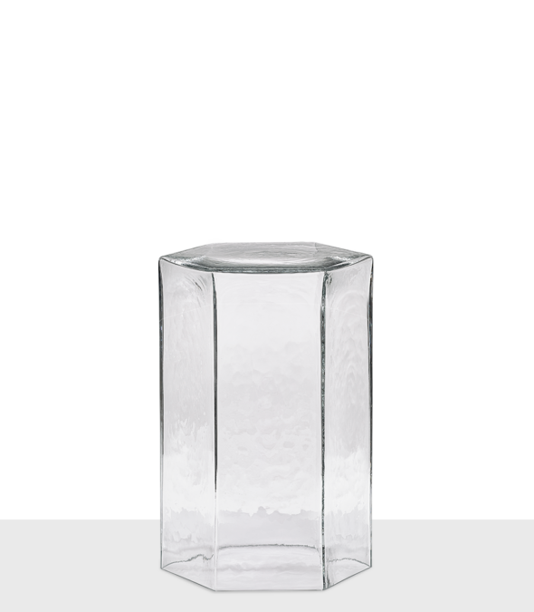 hex table large clear - Bomma
