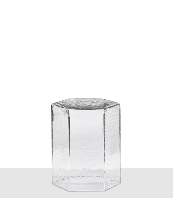 hex table medium clear - Bomma