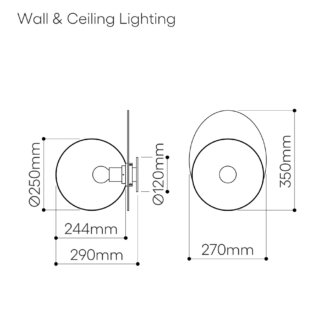 umbra wall & ceiling lighting / pink / gold - Bomma (English)