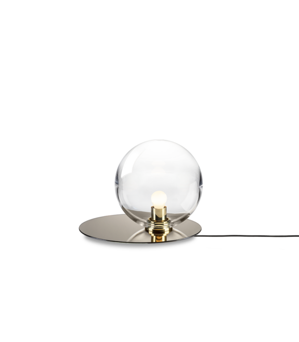umbra table lamp / clear / gold - Bomma
