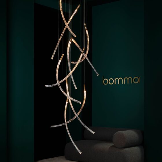 Flare | Minimalistic crystal pendant lighting | BOMMA