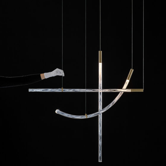 Flare | Minimalistic crystal pendant lighting | BOMMA