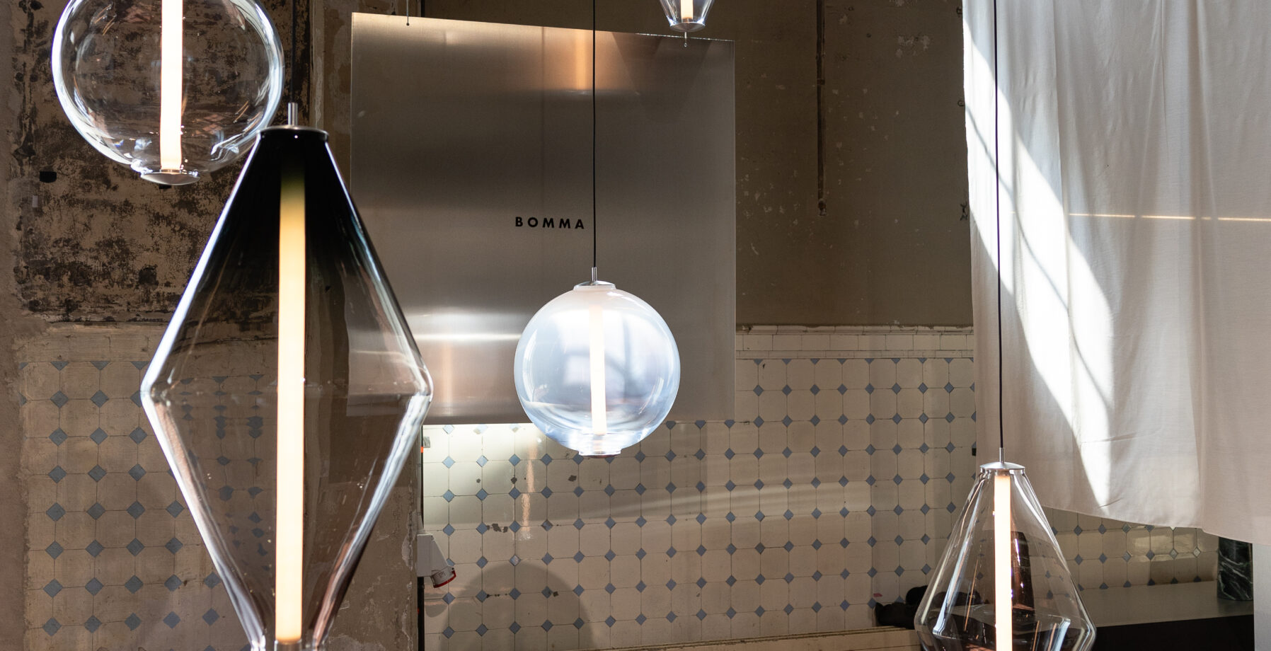 Handcrafted BOMMA lighting at 3daysofdesign in Copenhagen, Denmark.