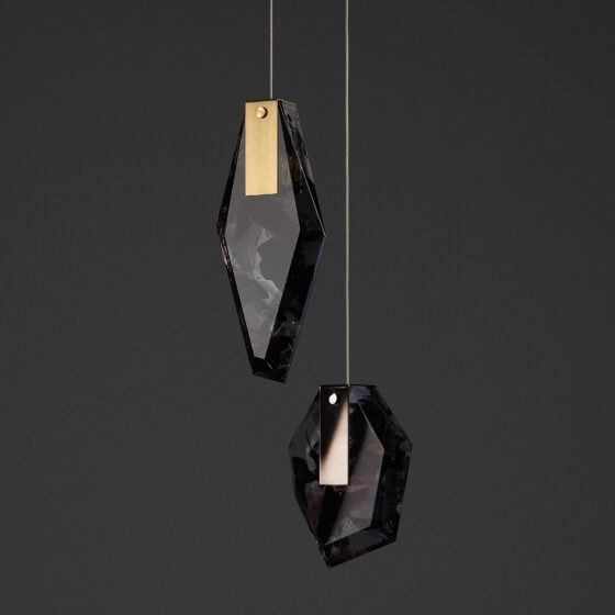 Fragments | Unique crystal pendant lighting from upcycled glass shards ...