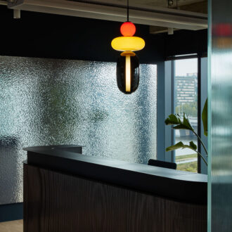 New Headquarters of Bomma, Prague, buoy, orbital, dew drops, pyrite ...