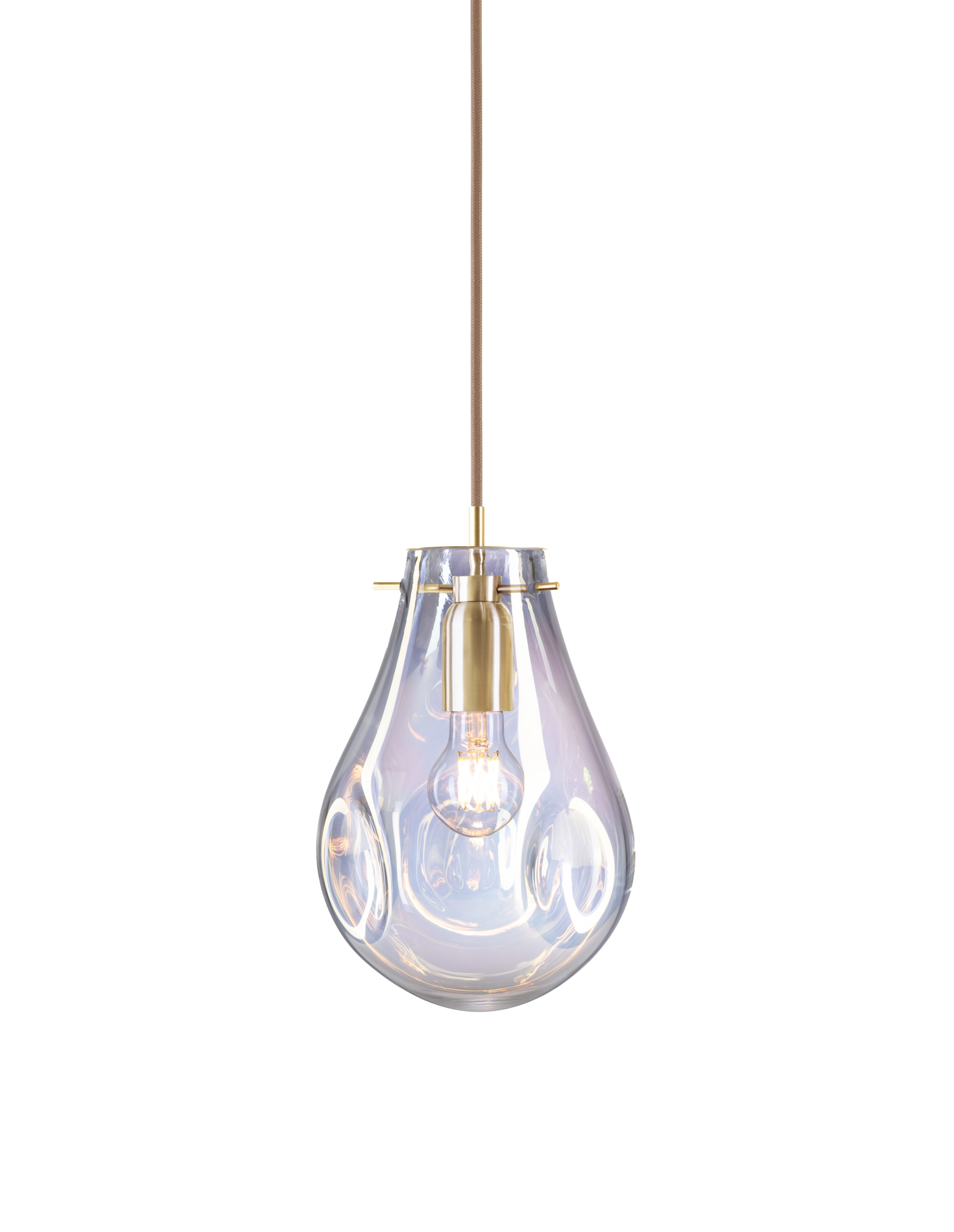 soap pendant small / pearl / brushed gold - Bomma